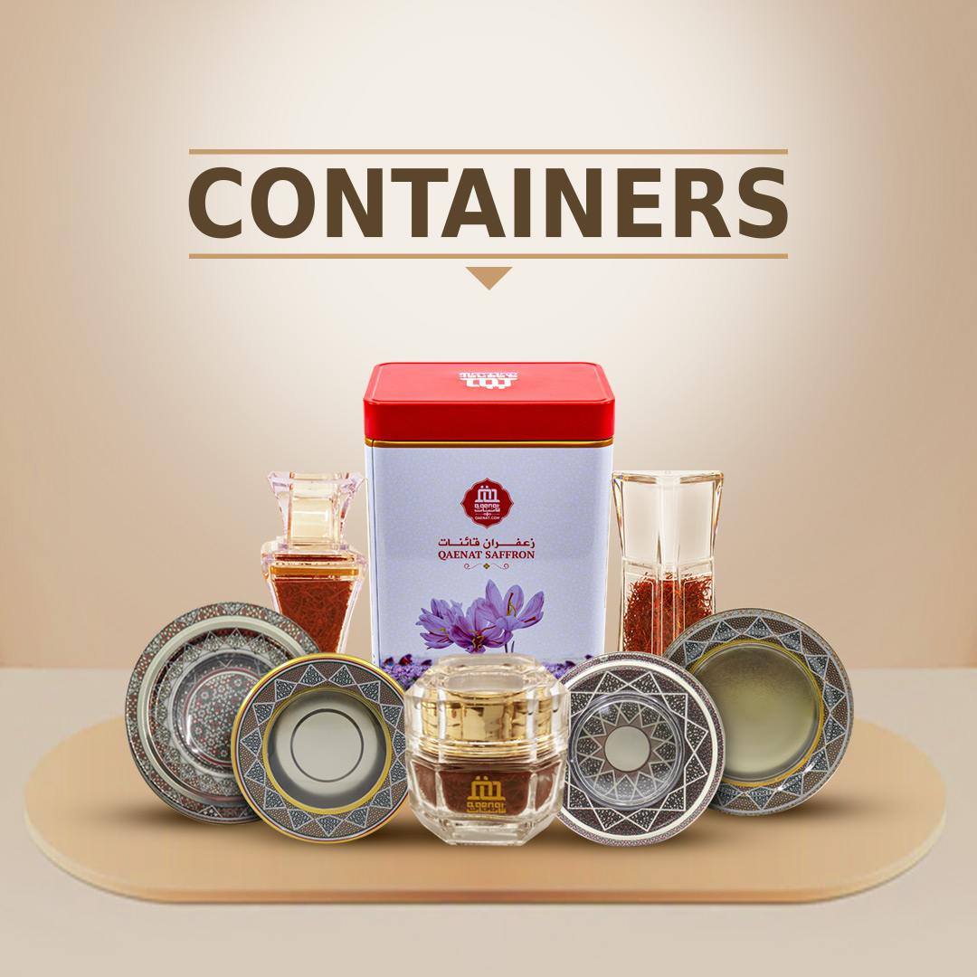 Saffron Containers, Jars & Boxes